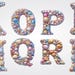 Seashell Alphabet Clipart: Coastal Letters PNG (digital Download) - Etsy
