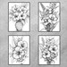 50 Tropical Flowers Coloring Pages,beautiful Illustrations, Flower ...
