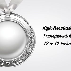 Silver Medal Clipart, 23 High-resolution Award Medals for Invitations ...