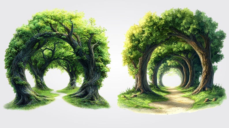 Trees Tunnel Clipart PNG, Tree Clipart, 15 High-resolution Tree Archway ...