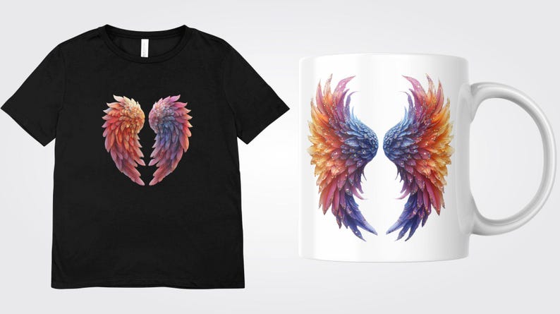 18 Sparkly Angel Wings Clipart, High-quality PNG Images With Glitter ...