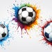 30 Watercolor Soccer Ball Clipart Pngs: Sports Art (digital Download ...