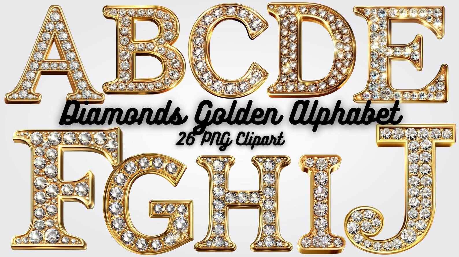 Diamond Gold Alphabet Letters PNG, Luxury Glitter Font, Sparkling Monogram Clipart, Gold Diamond ...