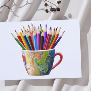 Rainbow Colored Pencils Clipart: School Supply Graphics (30 PNG) - Etsy