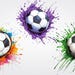 30 Watercolor Soccer Ball Clipart Pngs: Sports Art (digital Download ...