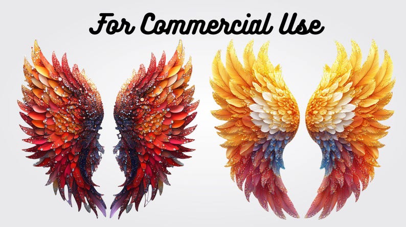 18 Sparkly Angel Wings Clipart, High-quality PNG Images With Glitter ...