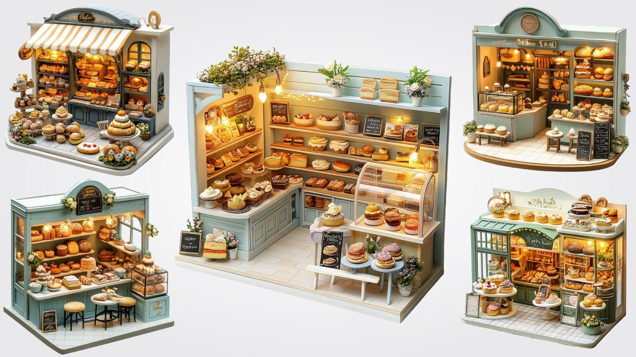 Dollhouse Bakery Clipart, Dollhouse Clipart, 20 Adorable PNG Designs ...