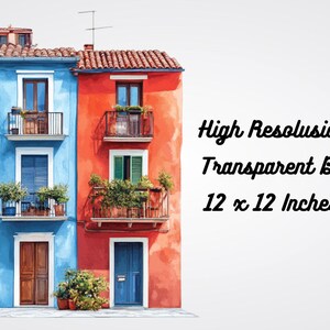 Colorful European Row Houses Clipart,colorful Houses Clipart, Row ...