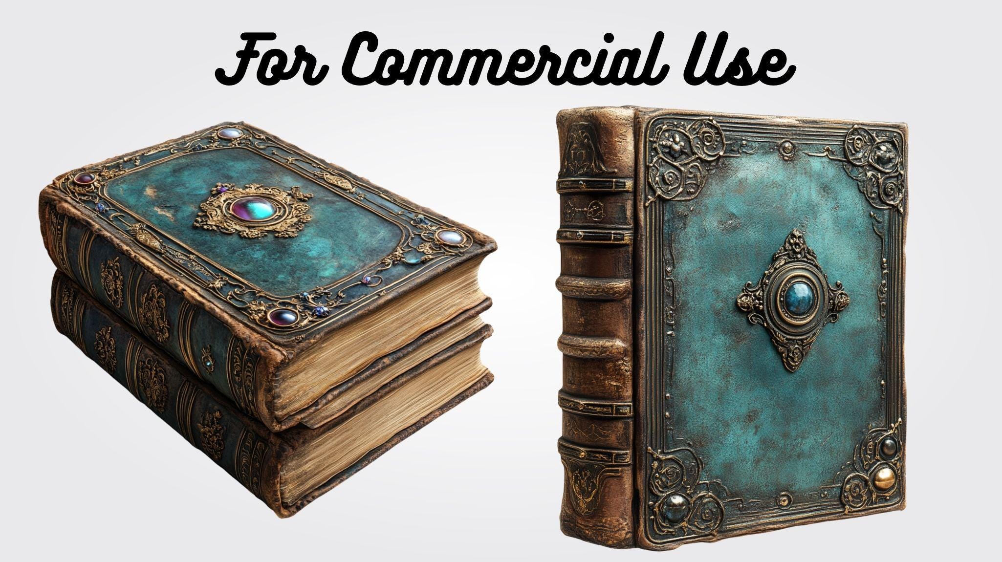 Ancient Royal Book Clipart, 17 Medieval Magic Book Pngs for Fantasy ...