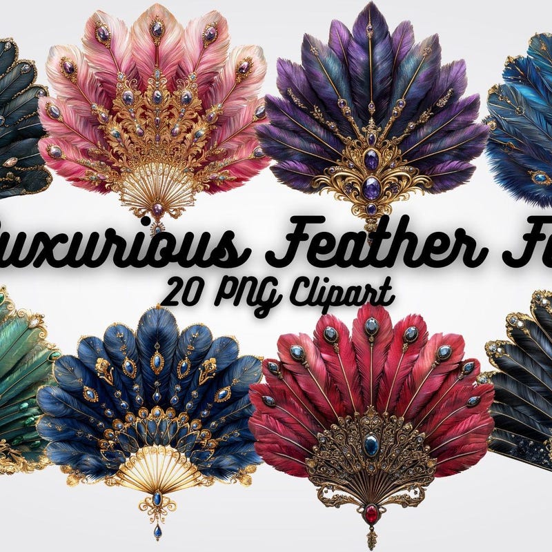Feather Fan - Etsy