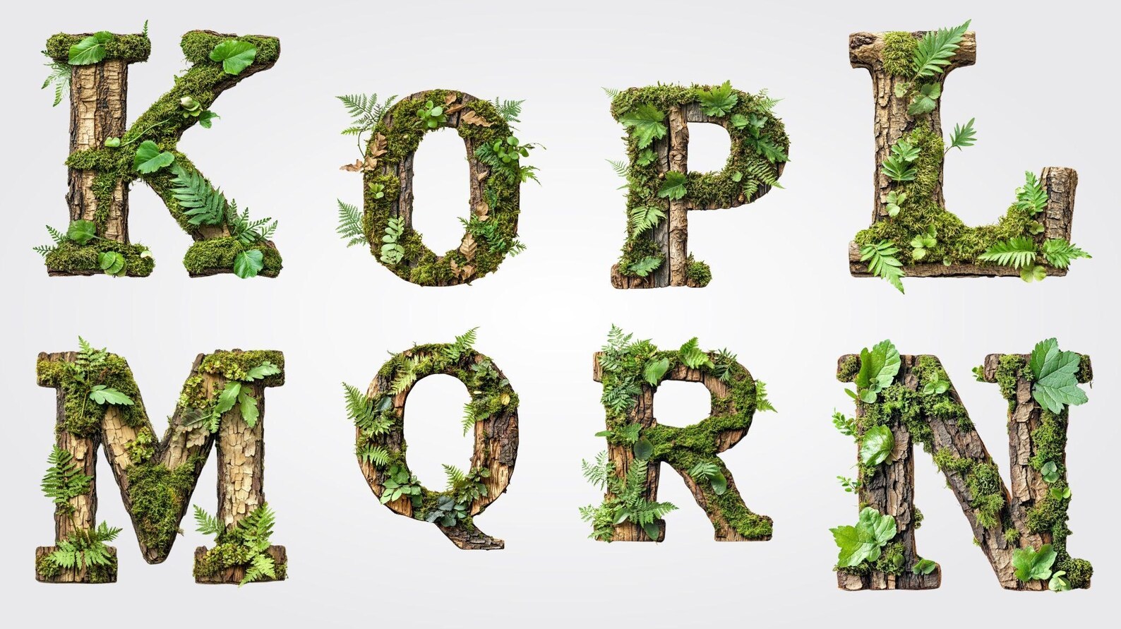 Rustic Wood Alphabet Clipart: 26 PNG Letter Graphics (digital Designs ...