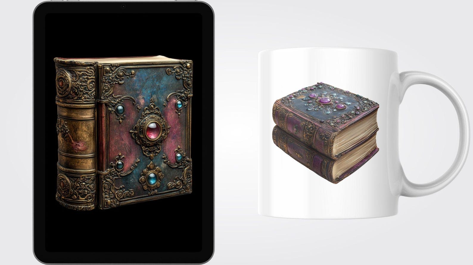 Ancient Royal Book Clipart, 17 Medieval Magic Book Pngs for Fantasy ...