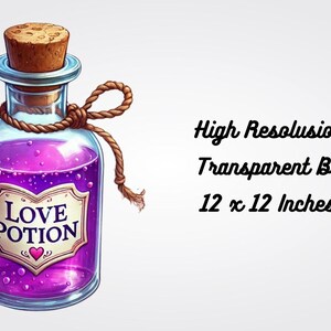 Love Potion Clipart: Magical PNG Files (digital Download) - Etsy
