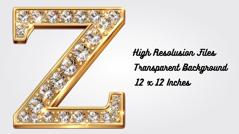Diamond Gold Alphabet Letters PNG, Luxury Glitter Font, Sparkling ...