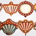 Circus Marquee Sign Clipart: Retro Carnival Designs (30 PNG Digital ...