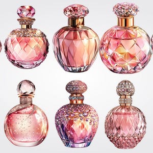 Rose Gold Perfume Bottle Clipart, Perfume PNG, 35 Luxury Fashion Beauty ...