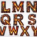 Lava Alphabet Clipart: 26 Stone Letter PNG Images (12x12 Inch) - Etsy