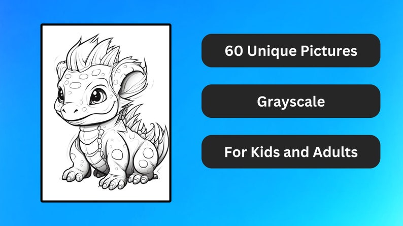 Fantasy Creatures Coloring Book: 60 Printable Mythical Designs (digital ...