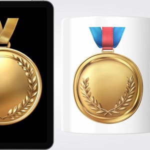 Gold Medal Clipart, 30 High-quality Digital Award Images for ...