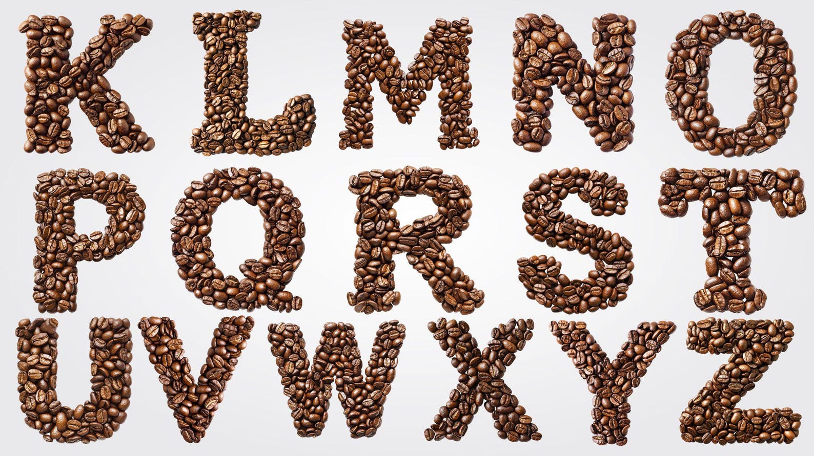 Coffee Bean Alphabet Clipart: 26 PNG Letters (digital Projects) - Etsy