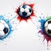 30 Watercolor Soccer Ball Clipart Pngs: Sports Art (digital Download ...