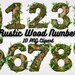 Rustic Wood Number Clipart, 10 PNG Files (digital Download) - Etsy
