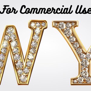 Diamond Gold Alphabet Letters PNG, Luxury Glitter Font, Sparkling Monogram Clipart, Gold Diamond ...