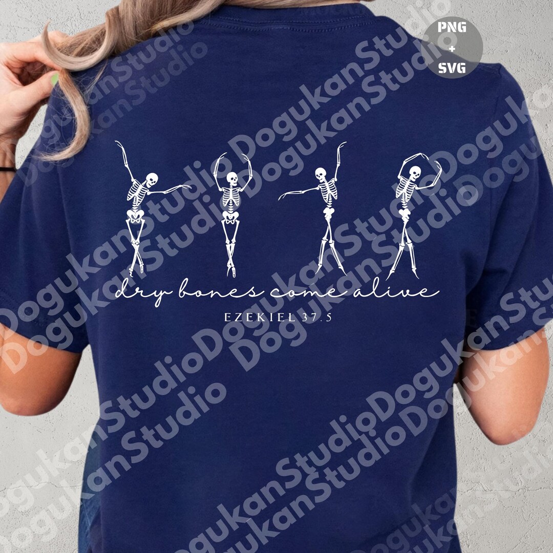 Christian Halloween PNG, Dancing Skeleton Faith Digital Design, Bible ...