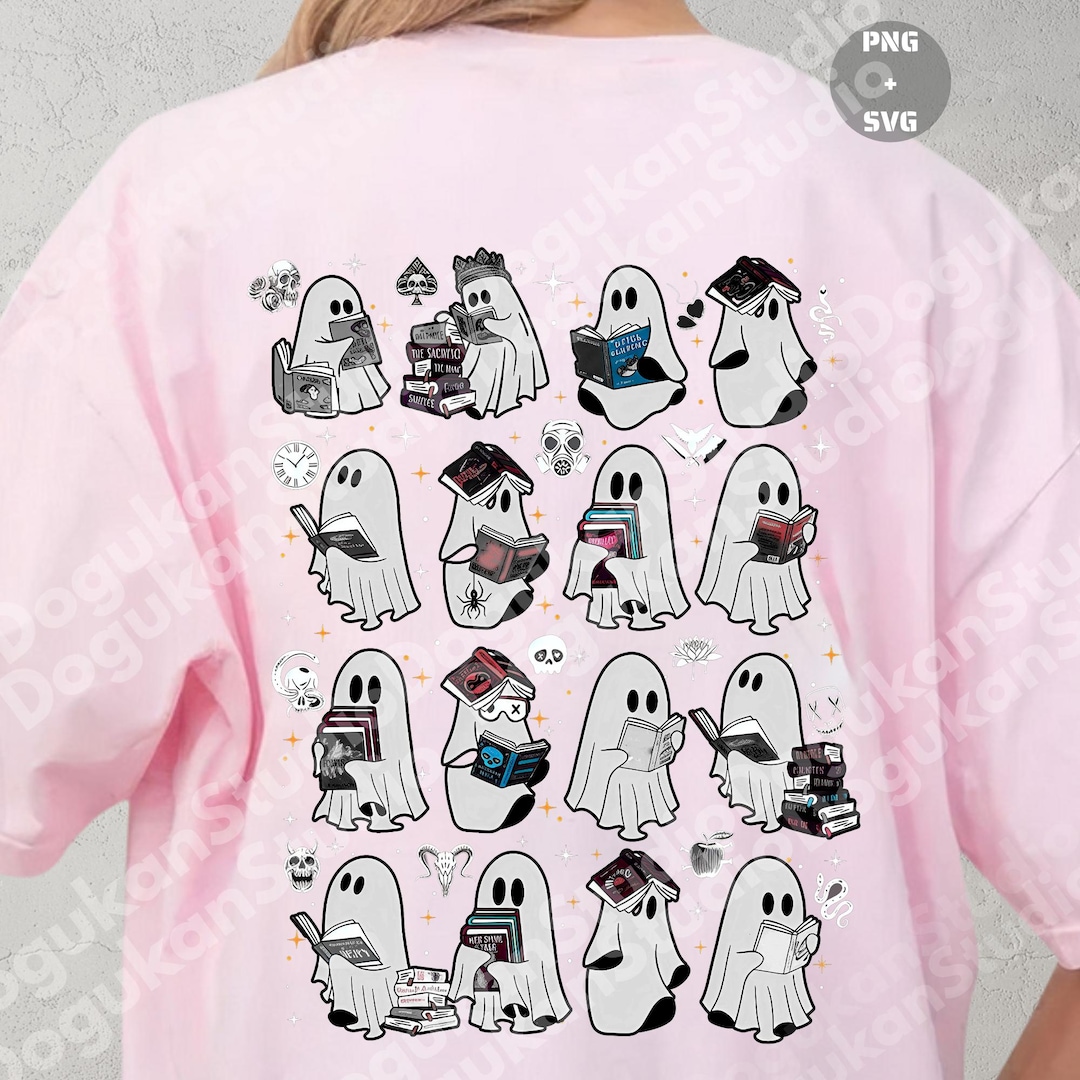 Ghosts Reading Dark Romance Books PNG, Haunting Adeline Inspired ...