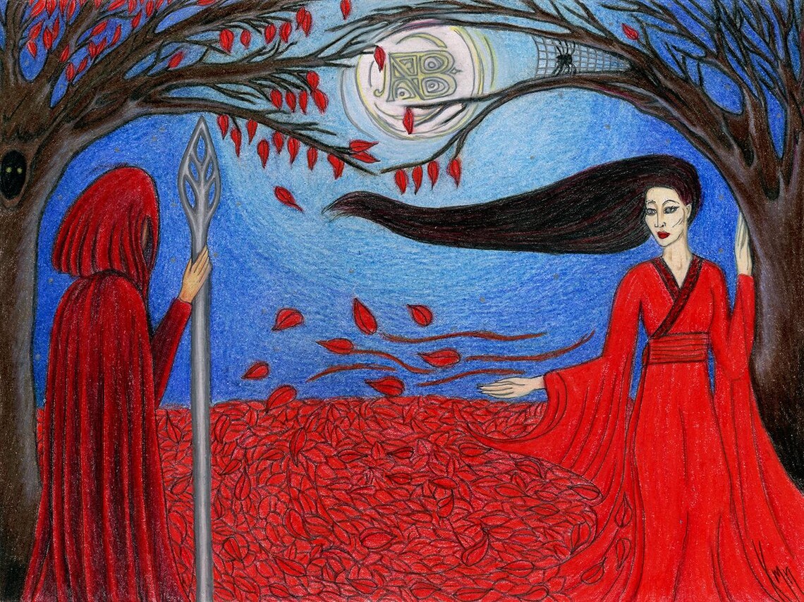 Original Astrology Drawing: Venus Conjunct South Node in Virgo ...