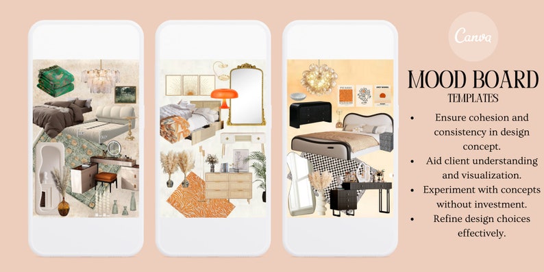 Moodboard Templates, Home Decor Product Design Concept, Style Boards ...