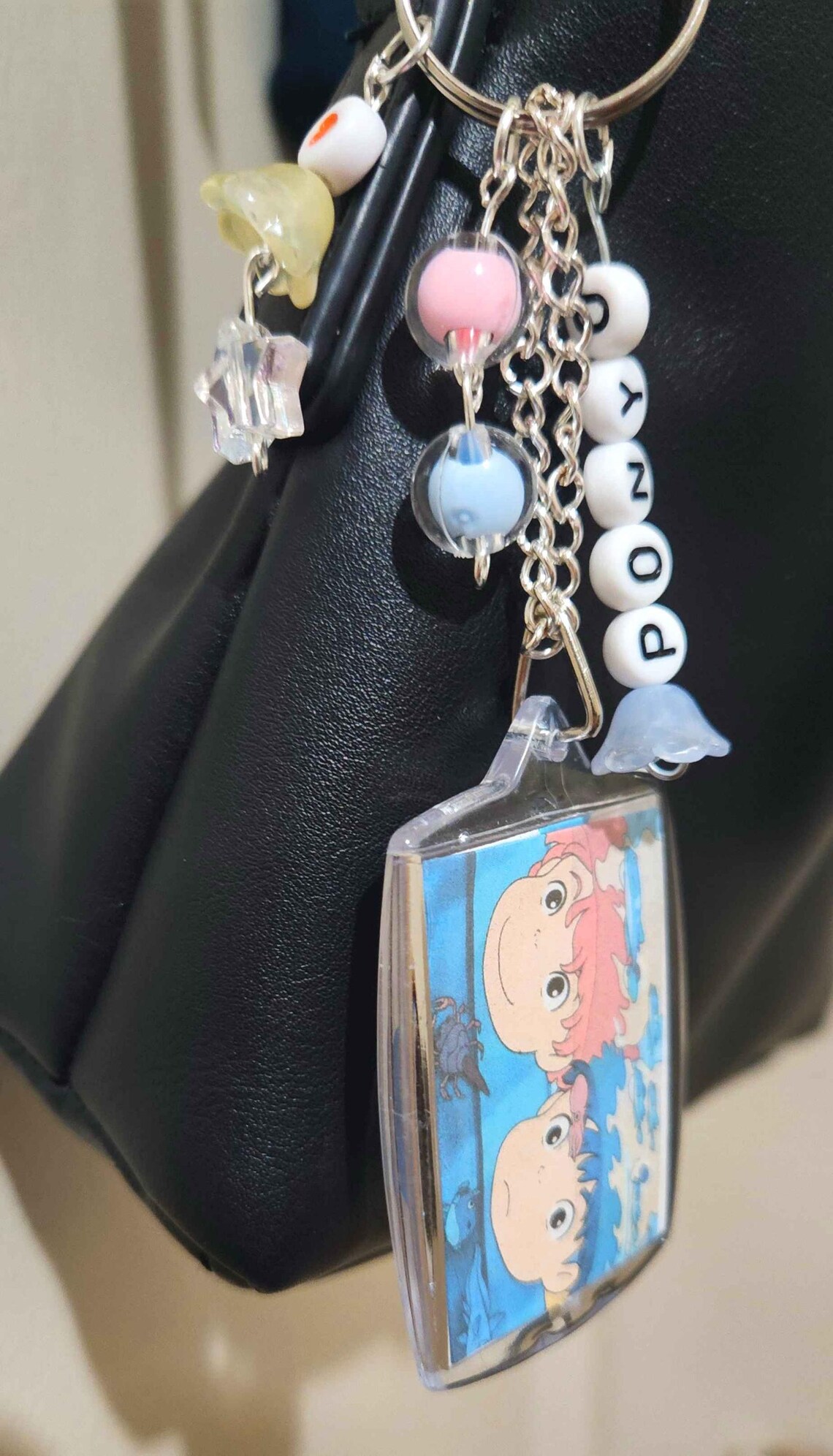Studio Ghibli Inspired Keychain Ponyo and Sosuke Handmade Cute Keychain ...