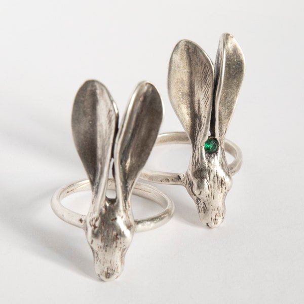 Rabbit Ring - Etsy