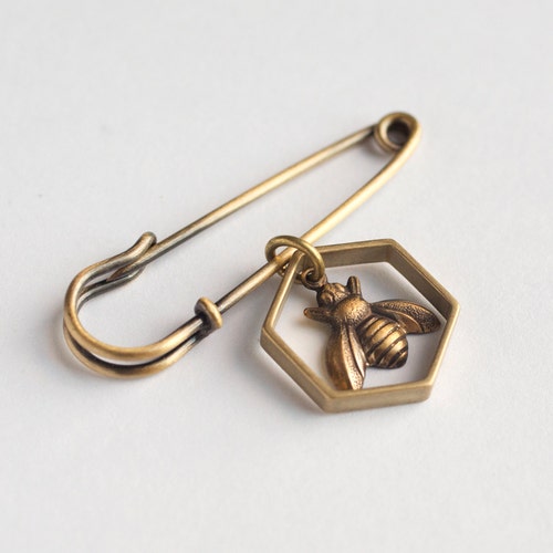 Honey Bee Enamel Pin - Etsy