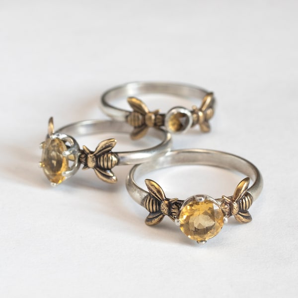 Bee Stacking Ring - Etsy