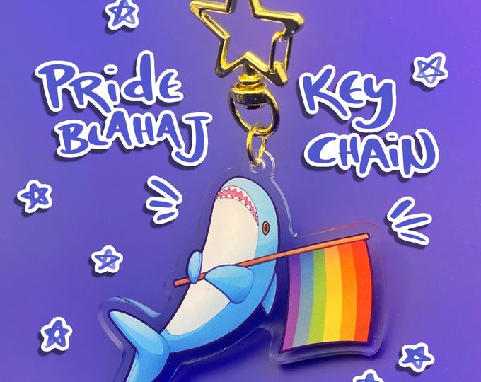 Blahaj Shark Keychain - Blåhaj Charm - Etsy
