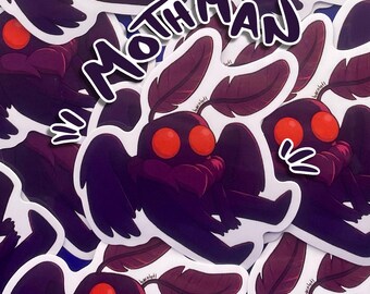 Mothman Vinyl Sticker - Etsy