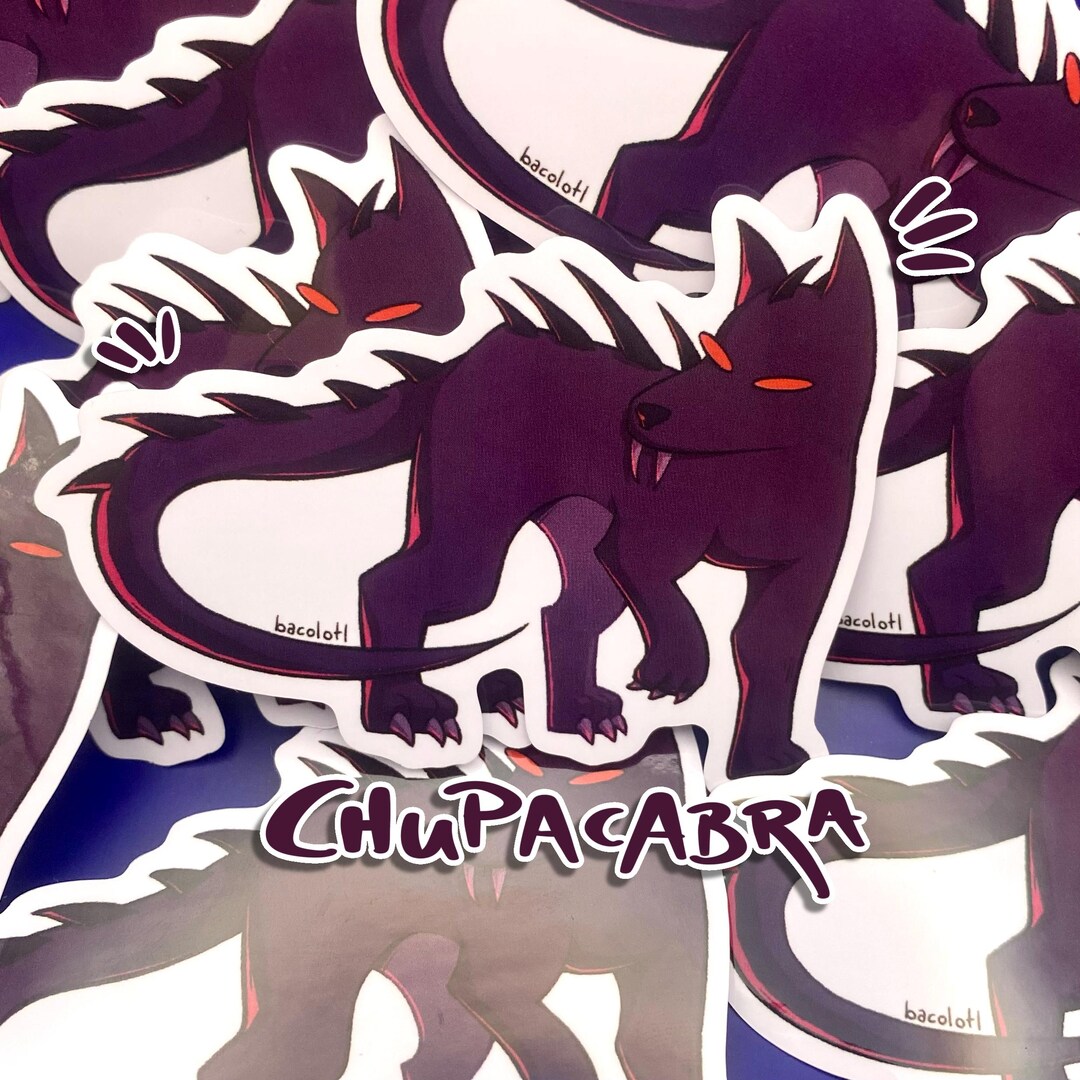 Chupacabra Vinyl Sticker - Etsy