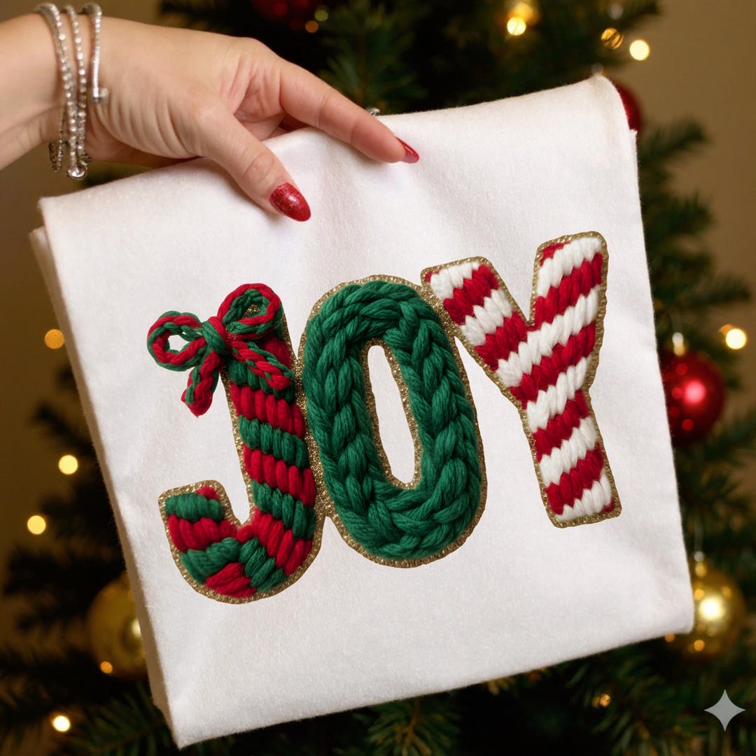 Joy Yarn PNG, Joy Faux Yarn PNG, Xmas Faux Yarn PNG, Latch Hook Yarn ...