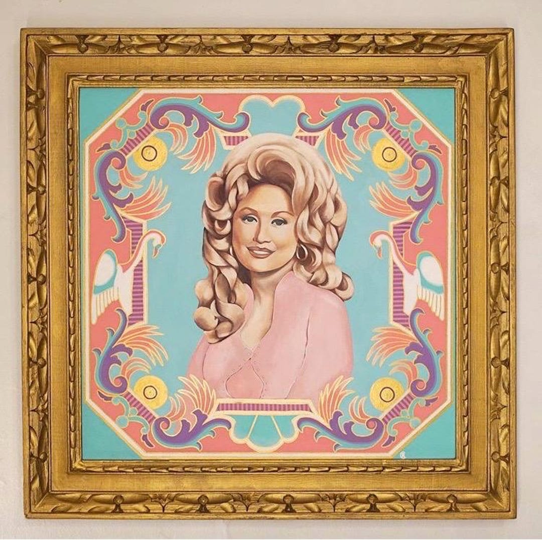 Original Dolly Parton Painting - Etsy