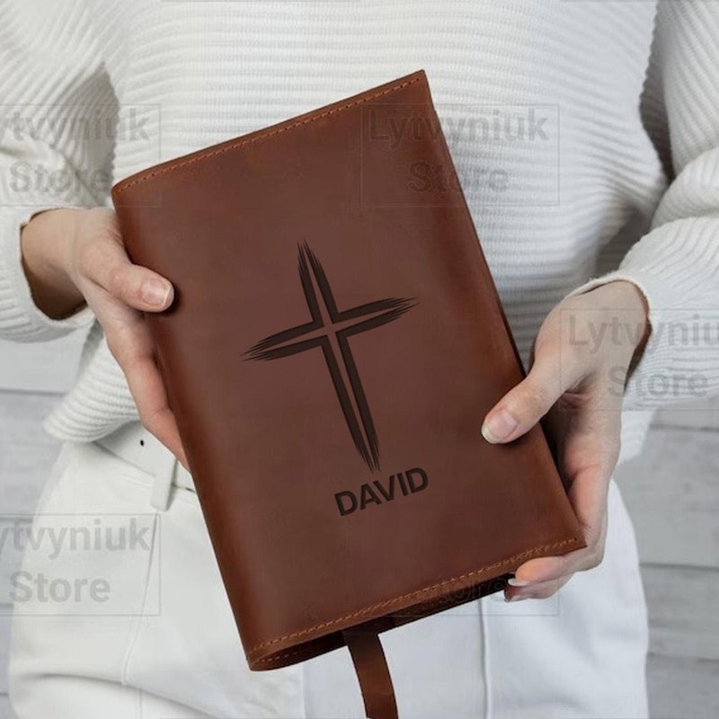 Leather Bible Cover - Etsy