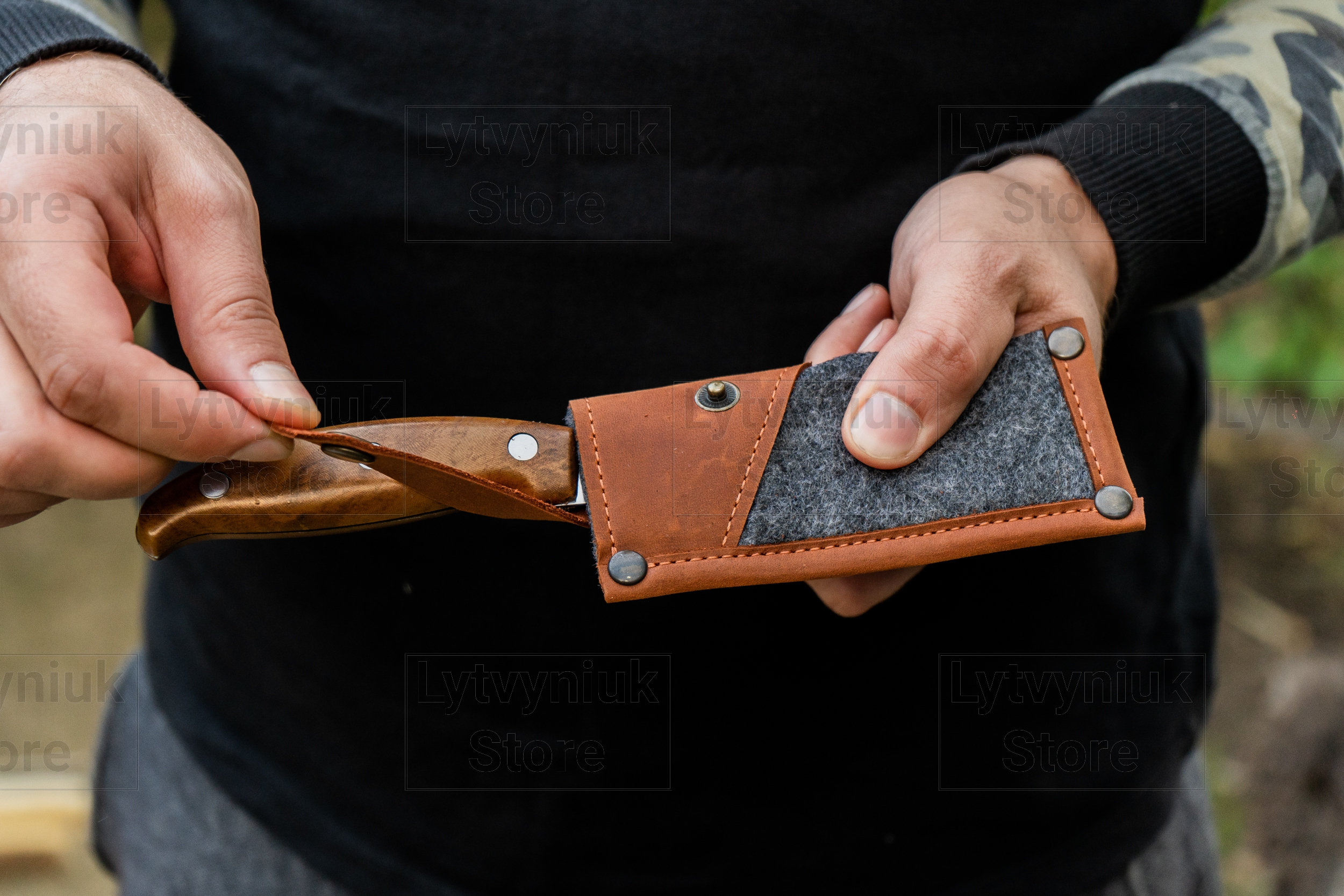 Leather Knife Sheath, Saya Knife Sheath, Chef Gifts for Men, Chef Knife ...