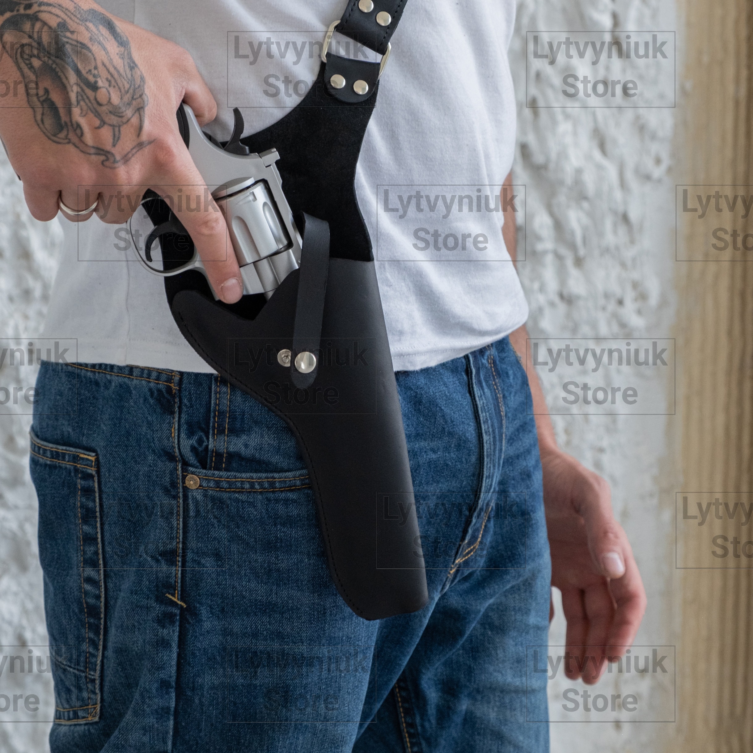 Colt Python Holsters, Leather Revolver Holsters Bag, Crossbody Revolver ...