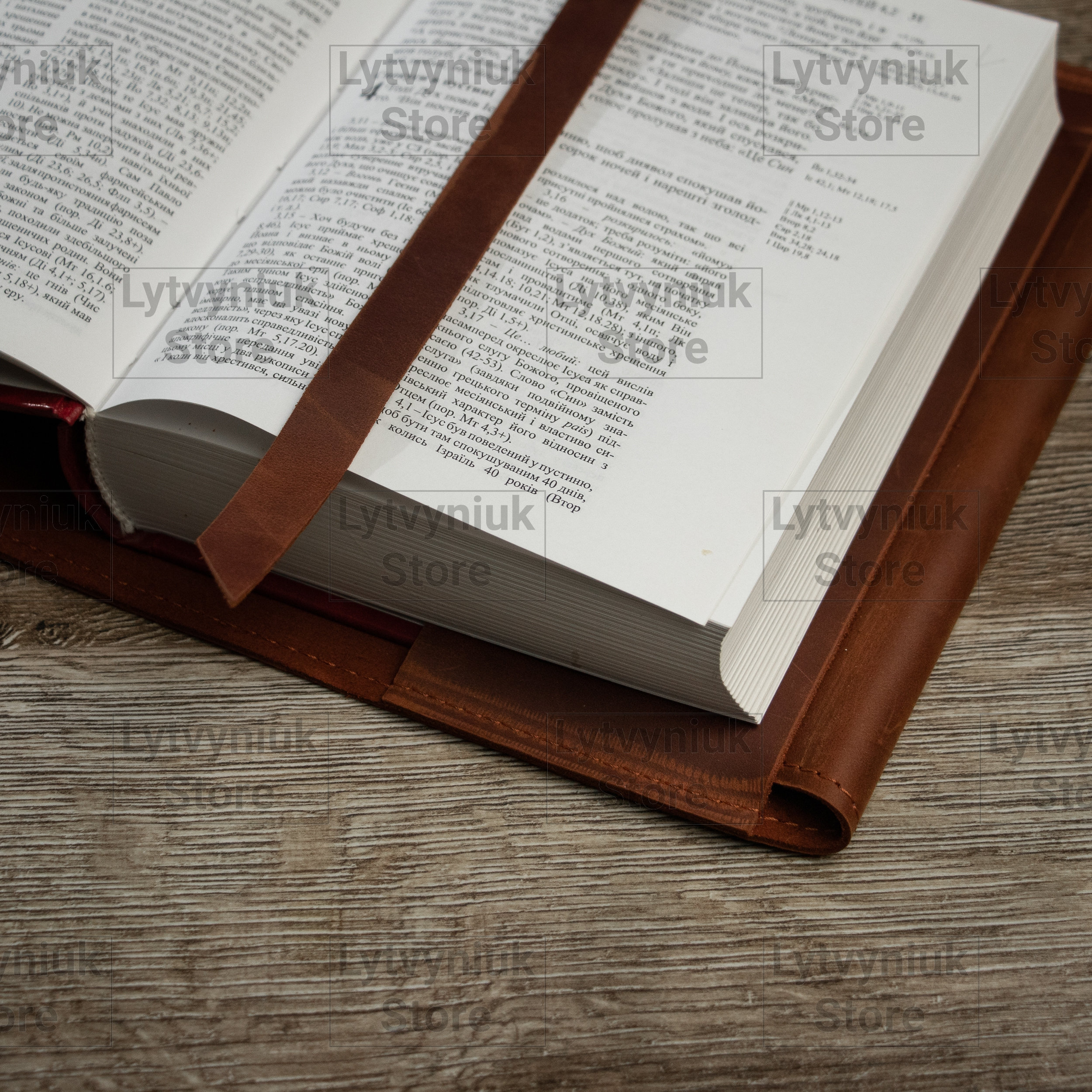 Personalized Book Cover With Bookmark, Leather Book Cover A5, Handmade ...