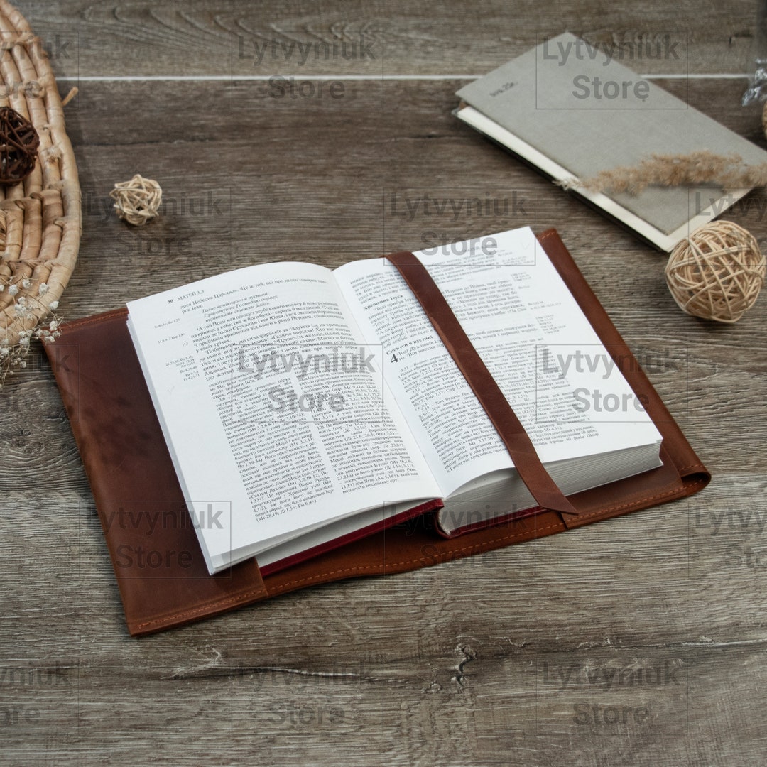 Leather Book Cover A5, Monogrammed Book Cover, A6 Book Cover, A4 Book ...