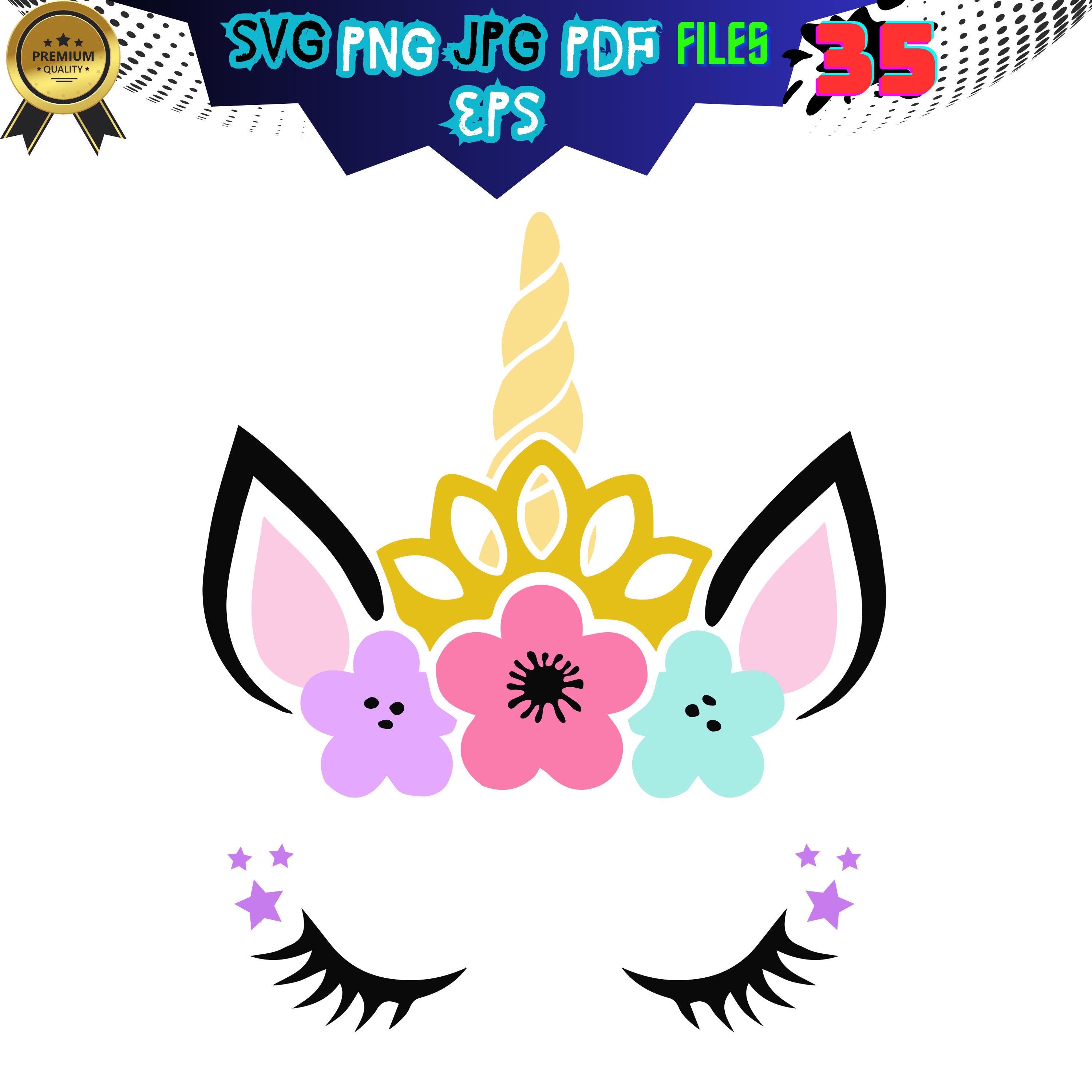 Unicorn Face, Unicorn Clipart, Unicorn Party, Unicorn Face Clipart ...