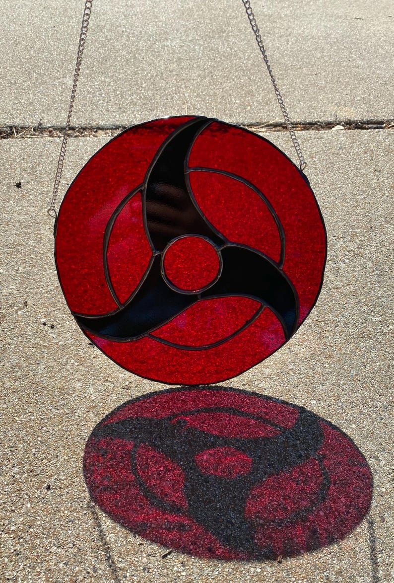Mangekyou Sharingan Stained Glass Art - Etsy