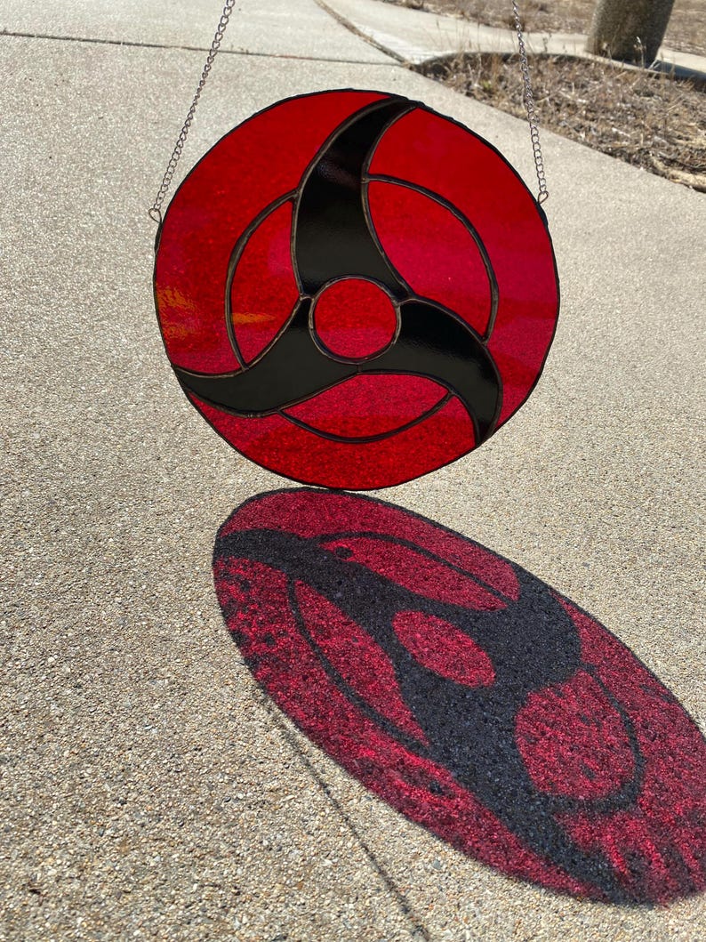 Mangekyou Sharingan Stained Glass Art - Etsy