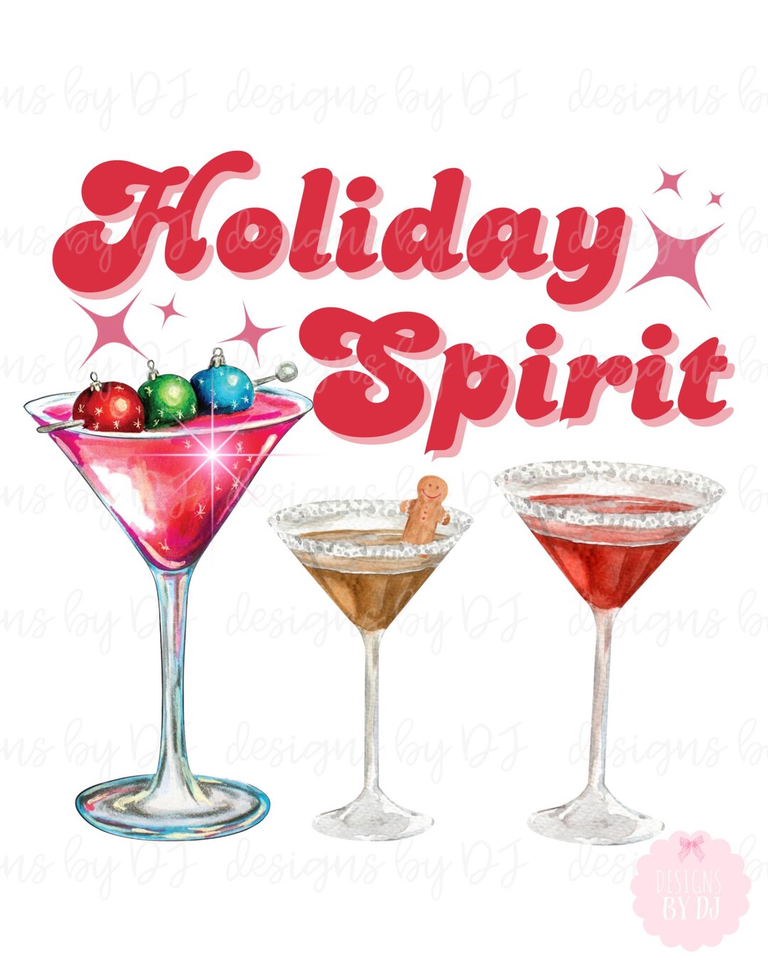 Hand Drawn Holiday Spirit Social Club Christmas PNG Instant Download - Etsy