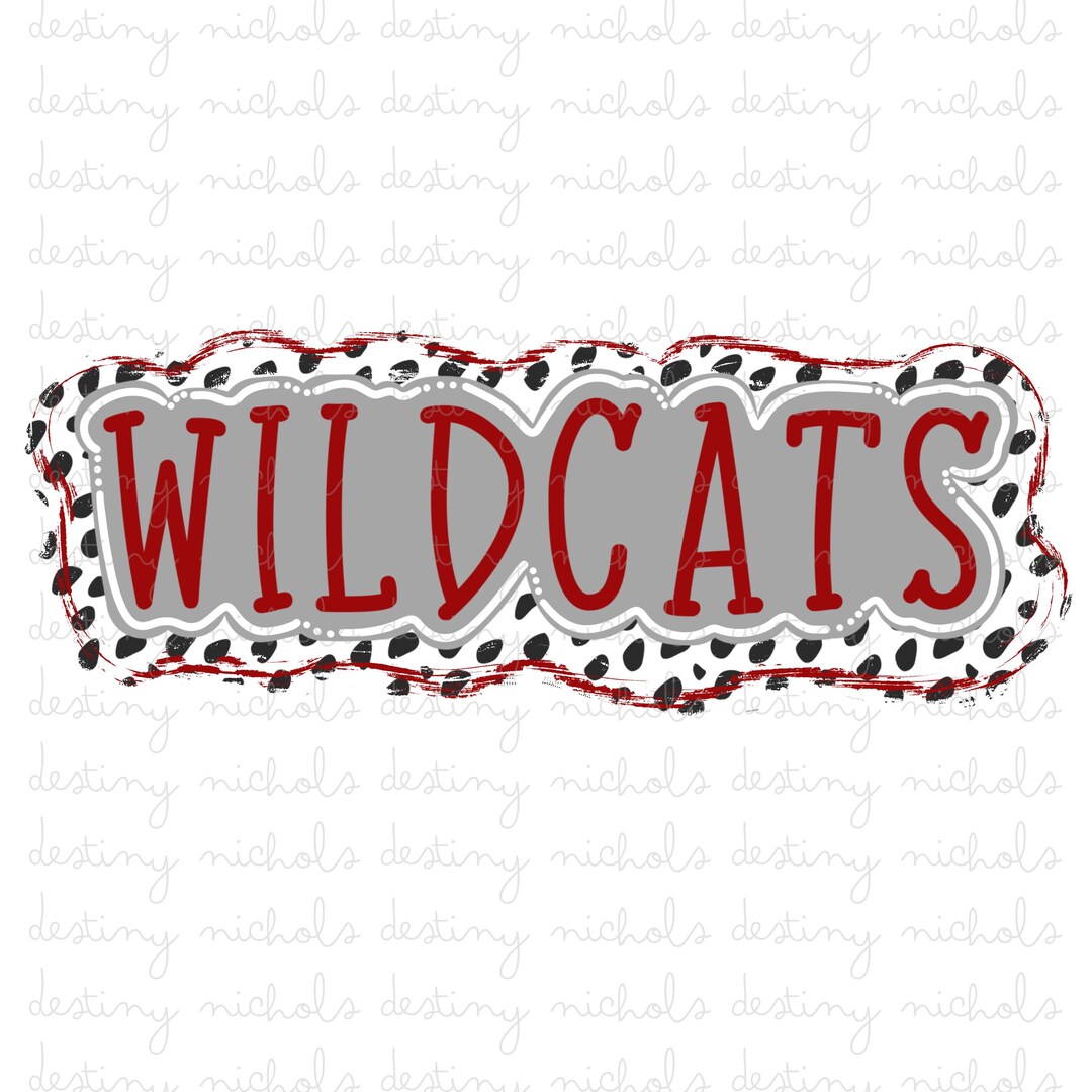 Wildcats PNG | Hand Lettering | School Sports Logo Design | Digital ...